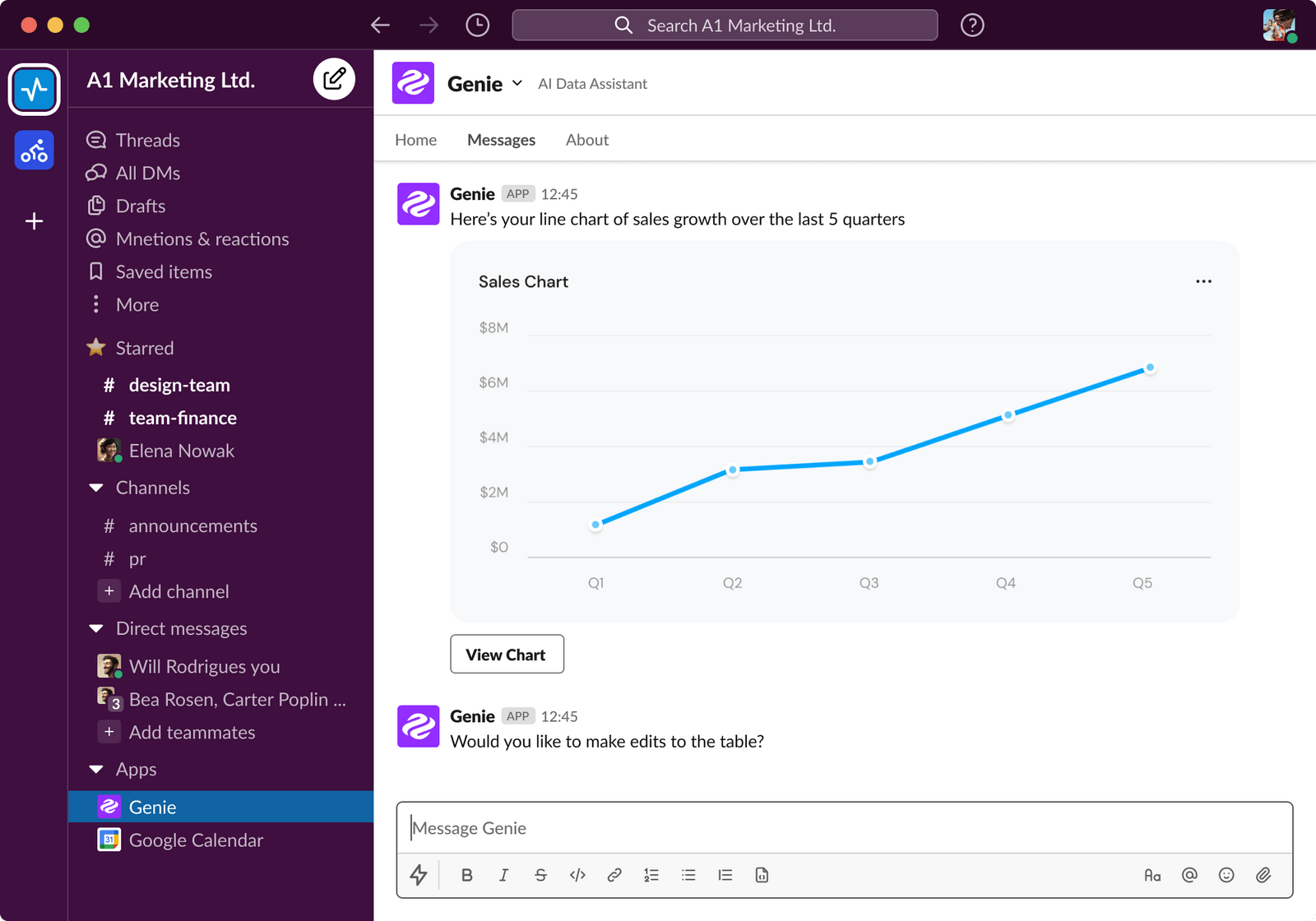 Genie - AI Data Assistant